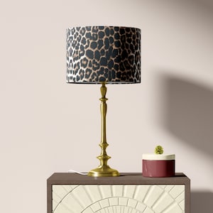 Animal Lampshade, Leopard Print Lamp Shade, Cheetah Light Shade, Brown ...