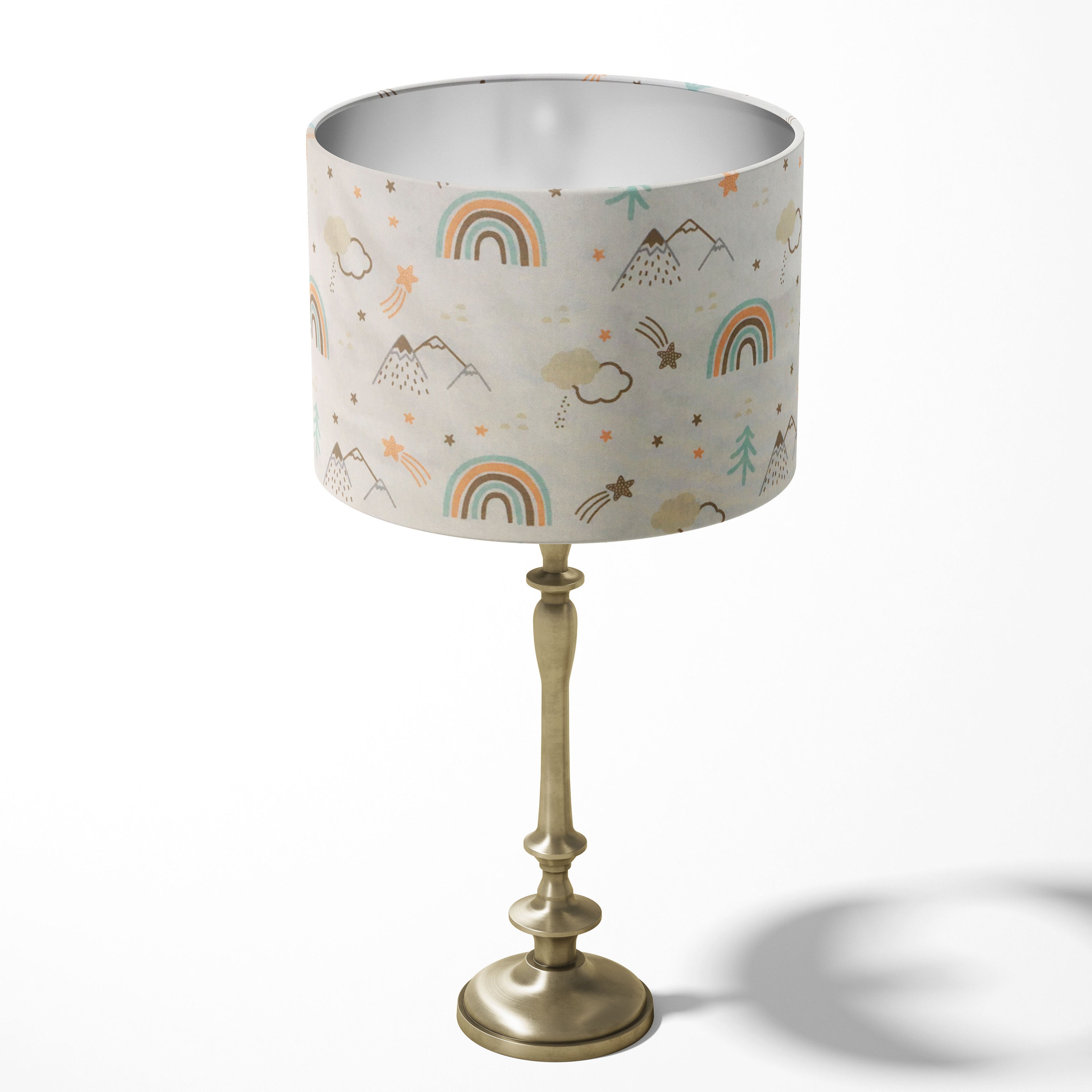Rainbow Lampshade, Kids Lamp Shade, Nursery Light Shade, Childrens ...
