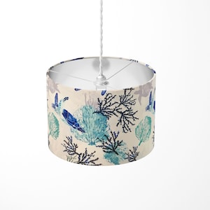 Nautical Lampshade, Sea Turtle Lamp Shade, Ocean Lampshade, Blue Sea ...