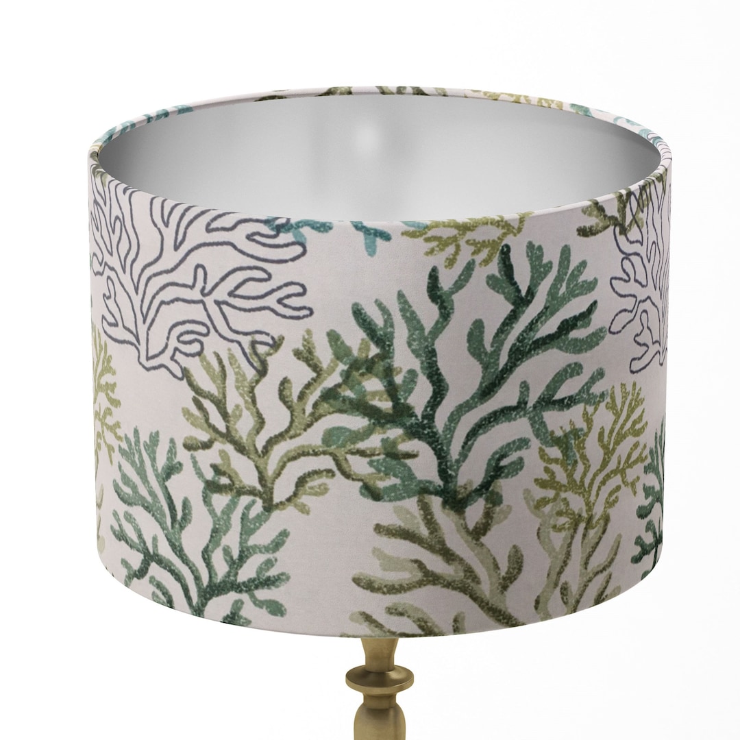 Coastal Lampshade, Green Lamp Shade, Seaside Light Shade, Beach Sea ...