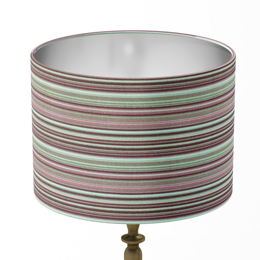 Dusky Pink Lampshade, Dusty Rose Lampshade, Stripe Lamp Shade, Blush ...
