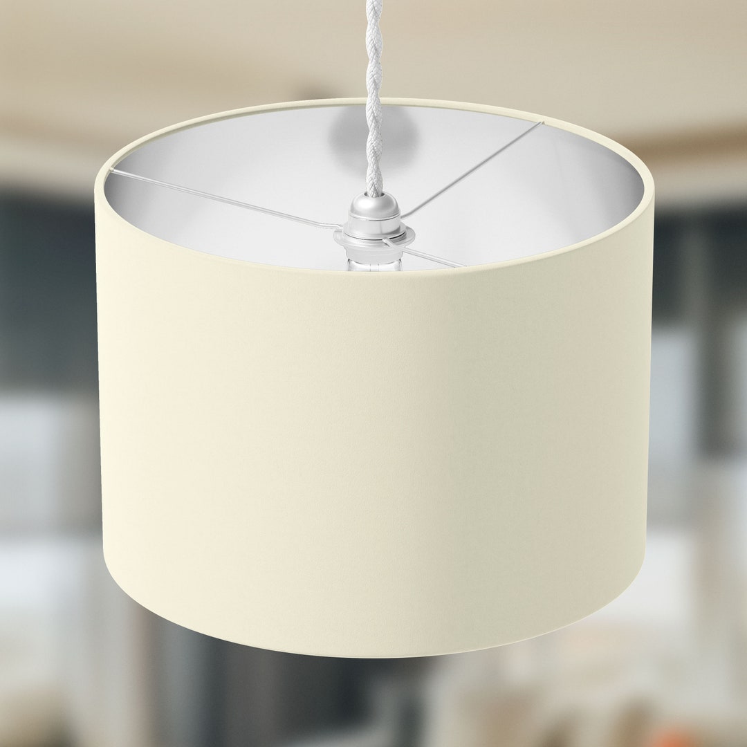 Cream Lampshade, Ivory Lampshade, Plain Lampshade, Natural Minimalist ...