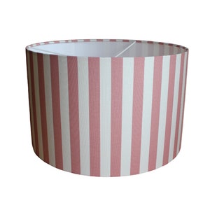 Dusty Pink Lampshade, Stripe Lamp Shade, Blush Light Pink Romantic Boho ...