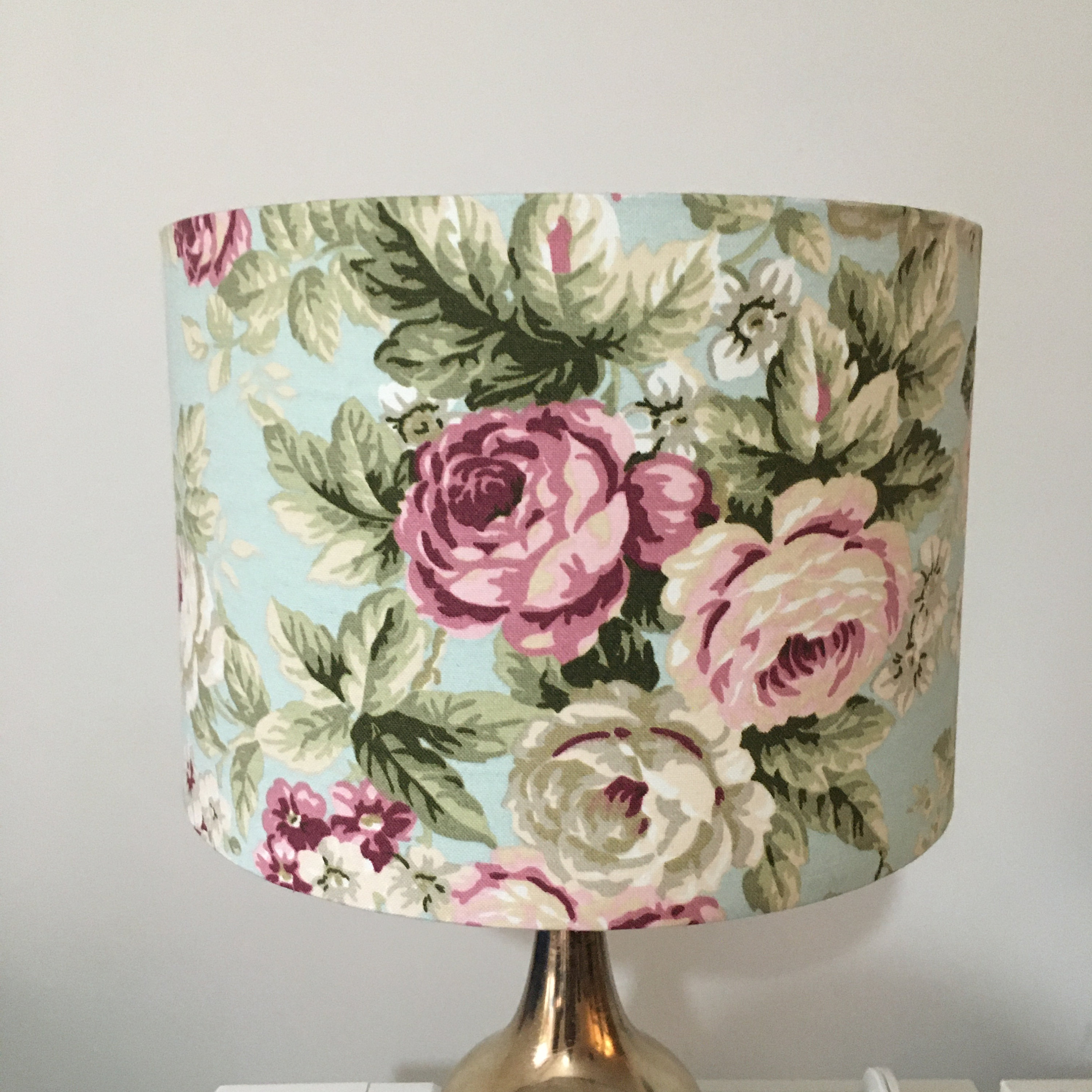 Floral Lampshade Flower Light Shade Pink Rose Lampshade - Etsy