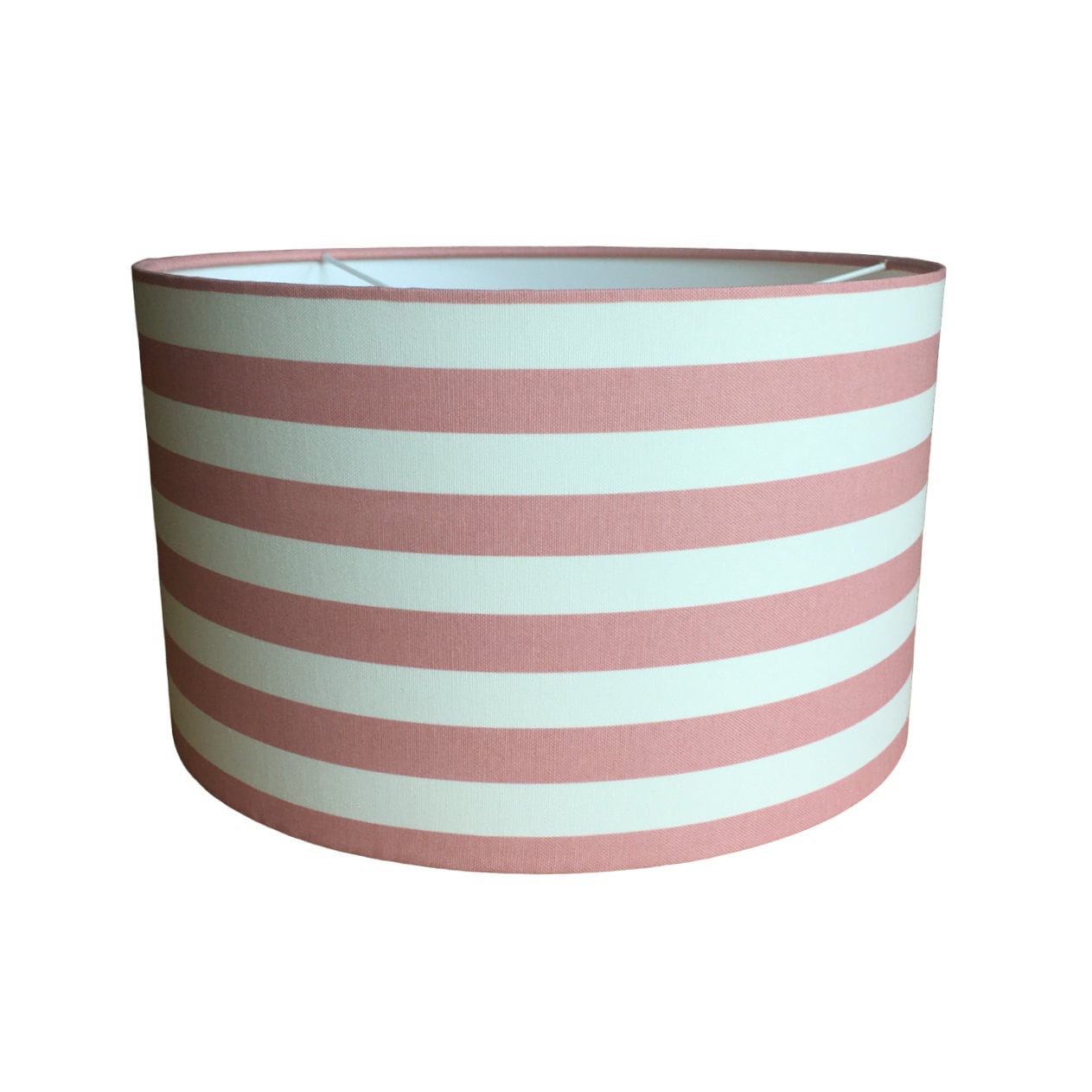 Pink Stripe Lampshade, Blush Pink Lampshade, Dusky Light Pink Country ...