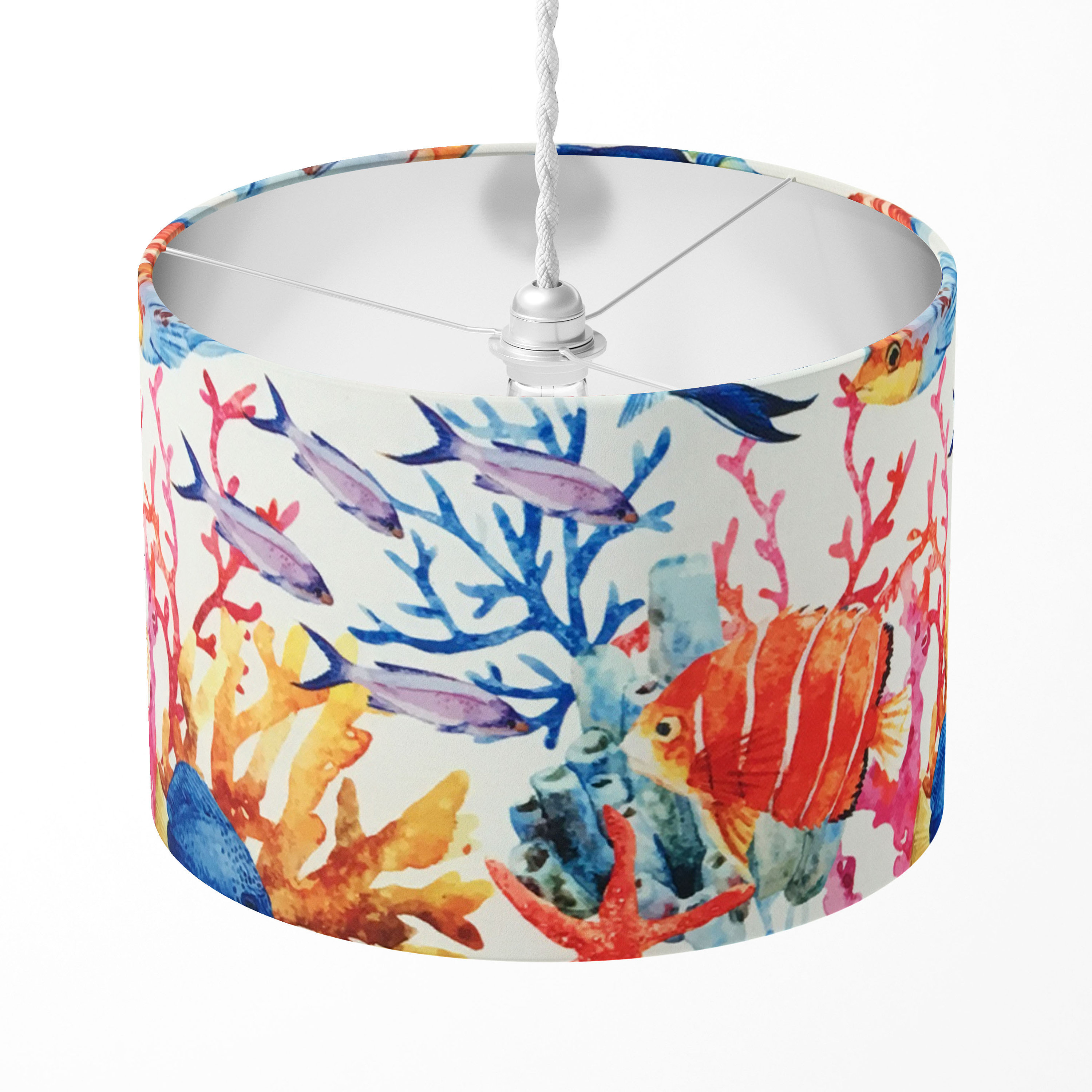 Fish Lamp Shade Ocean Lampshade Nautical Tropical Animal - Etsy