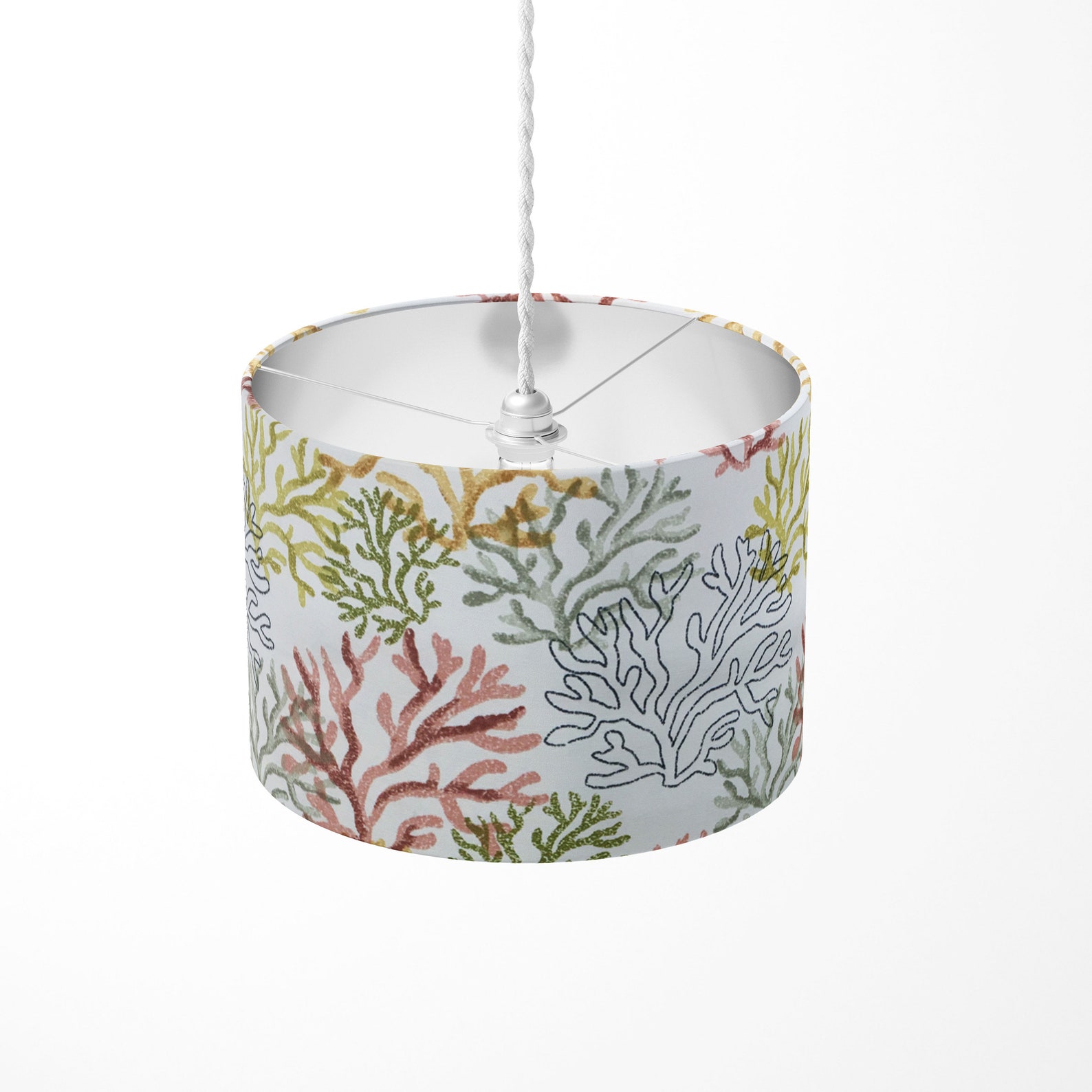 Coral Lampshade, Sea Lamp Shade, Beach Light Shade, Under the Sea Reef ...