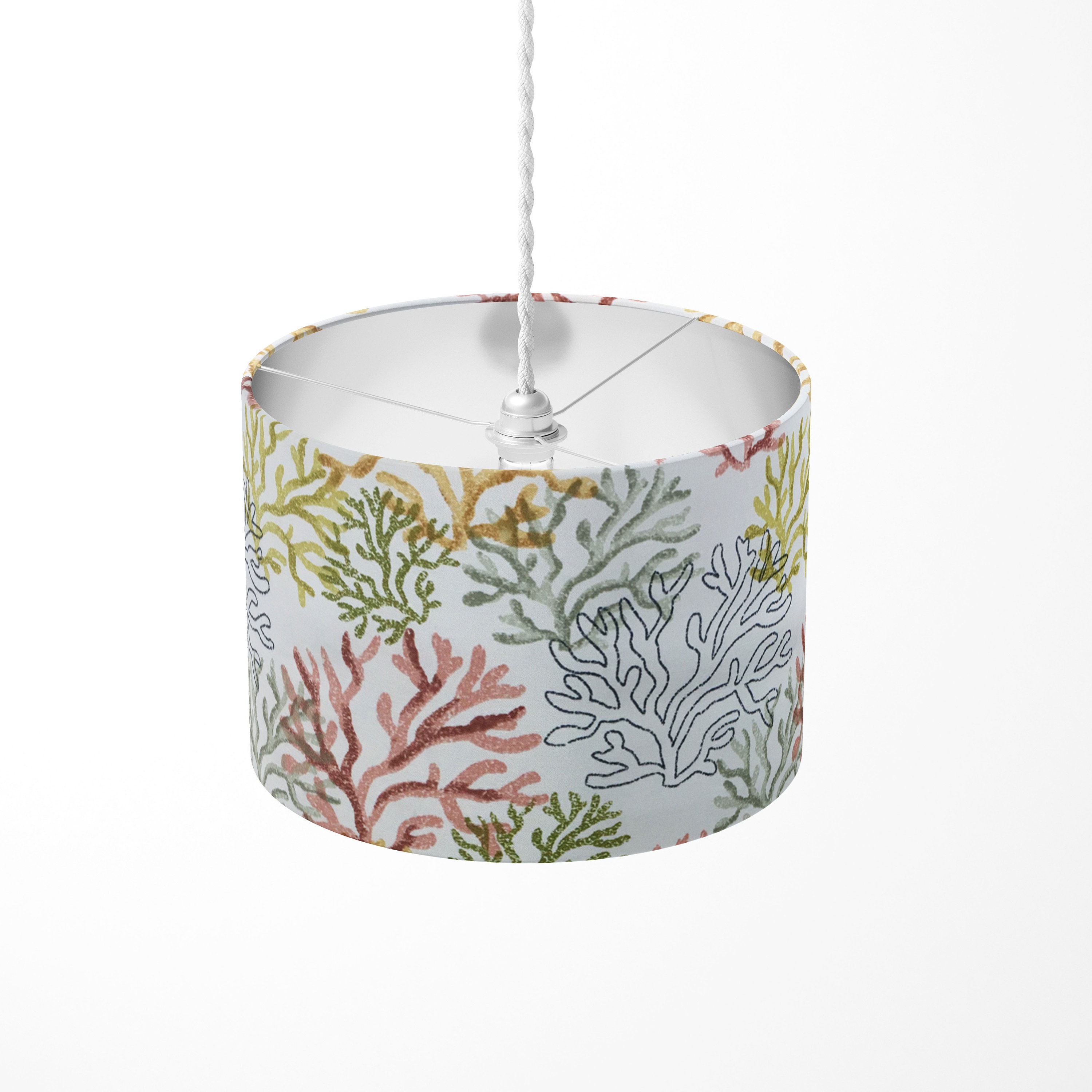 Coral Lampshade, Sea Lamp Shade, Beach Light Shade, Under the Sea Reef ...