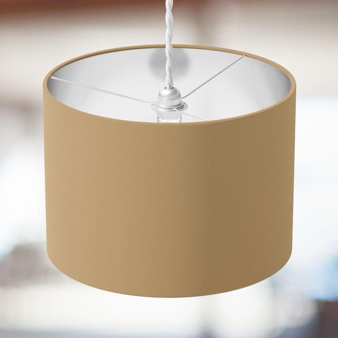 Brown Lampshade, Stone Lamp Shade, Table Light Shade, Retro Boho Custom ...