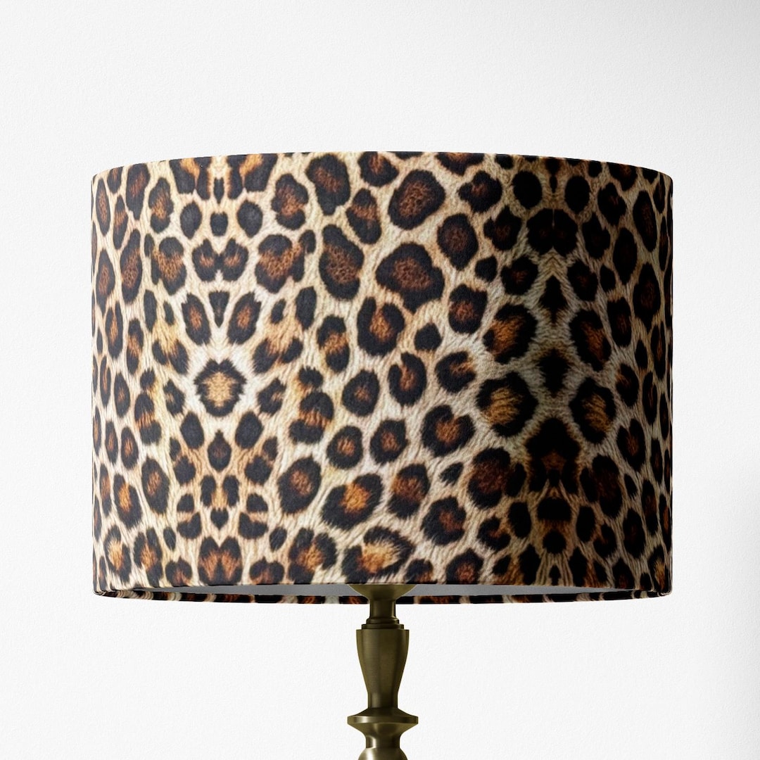 Leopard Lampshade, Animal Print Lampshade, Cheetah Lamp Shade, Brown ...