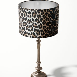 Animal Lampshade, Leopard Print Lamp Shade, Cheetah Light Shade, Brown ...