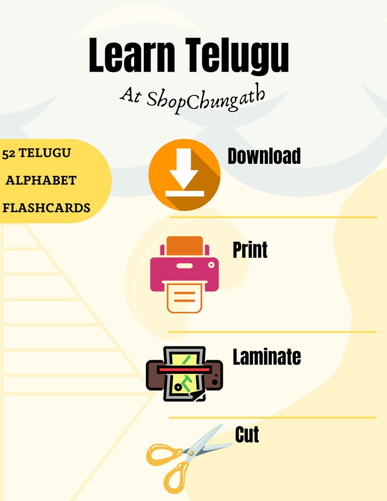 Printable Telugu Flashcards - Etsy
