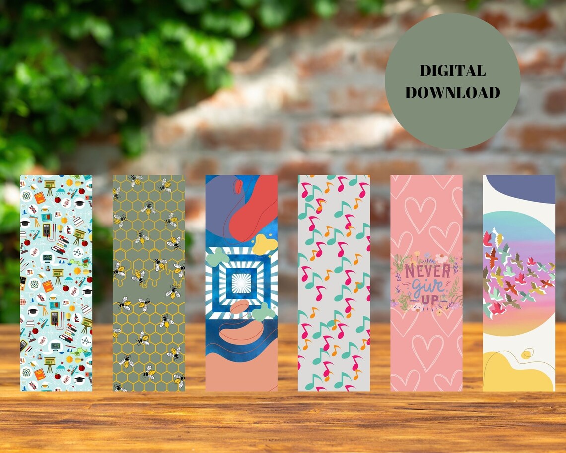 Printable Bookmarks / Bookmarks Set/instant Download for Book Lovers - Etsy