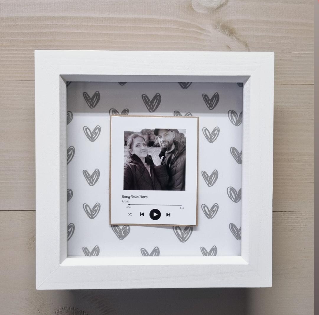 Personalised Song Poster Wall Art Print Custom Music, Our Song Frame ...