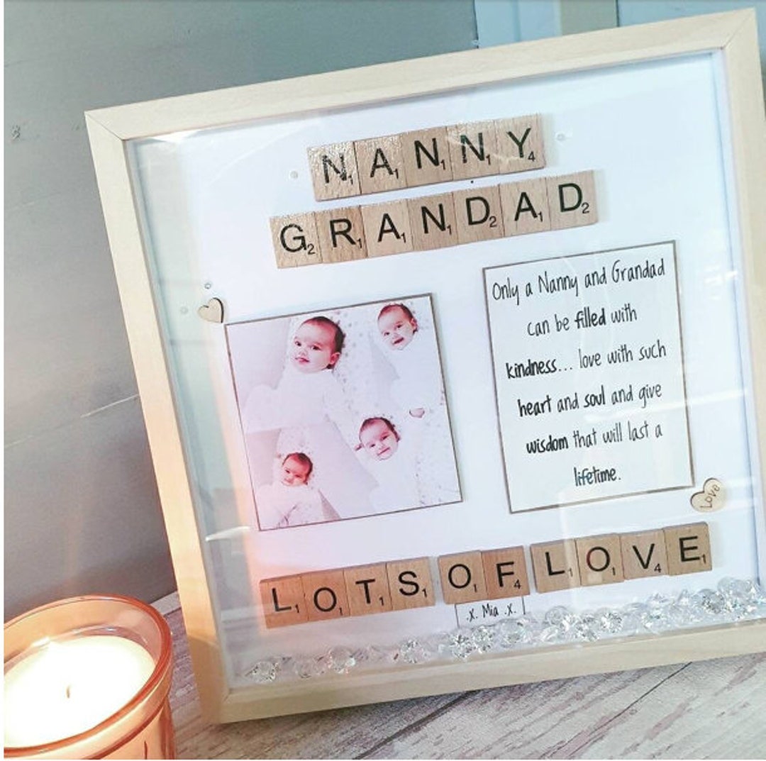 Nan and Grandad, Grandma and Grampa Made to Order Handmade Personalised ...
