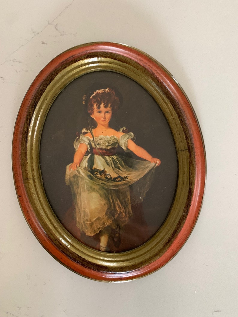 Vintage Oval Miss Murray Print - Etsy