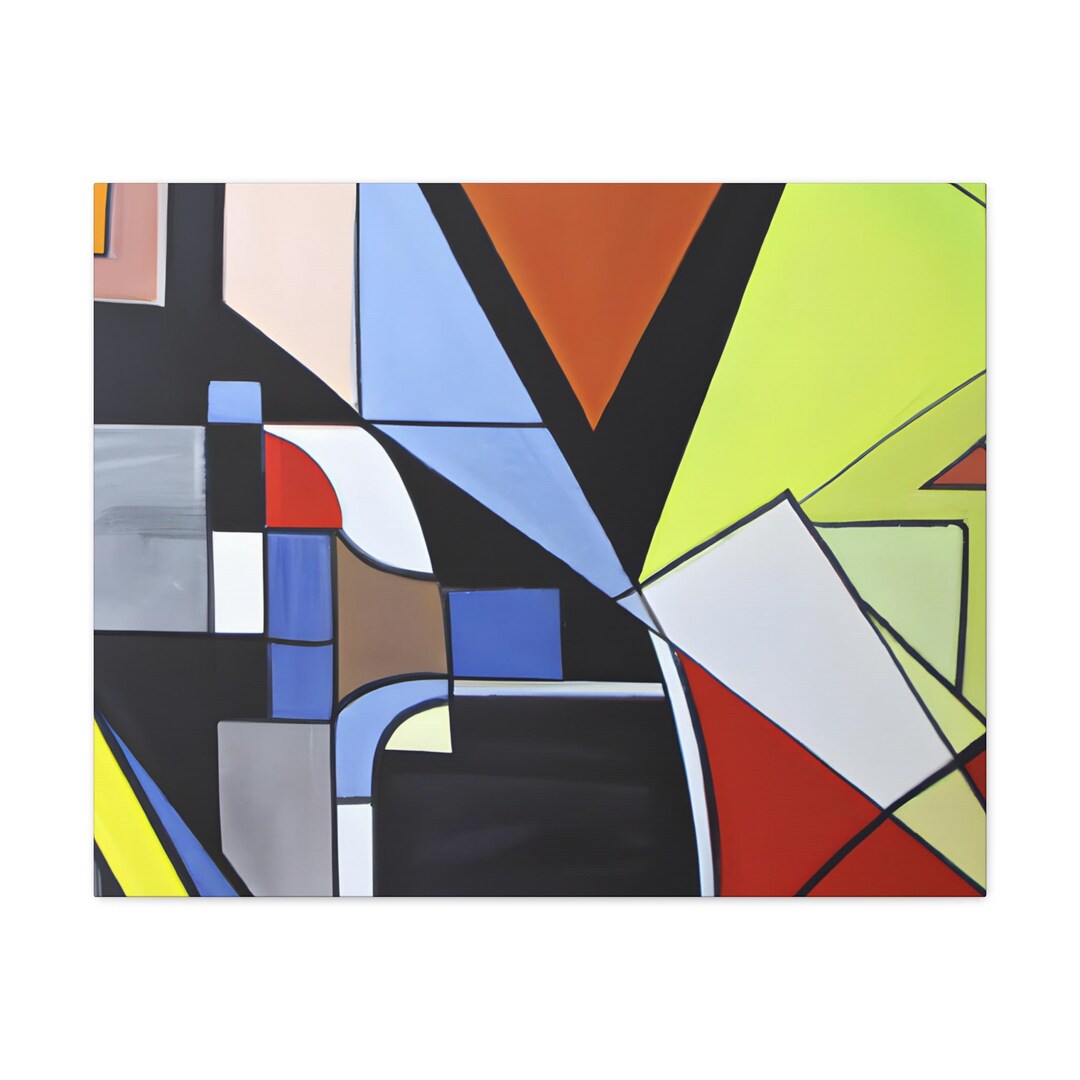 Cubic Winds of Melody Cubism Art Canvas Print - Etsy