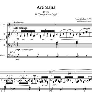 Ave Maria Schubert Sheet Music, Wedding Music - Etsy