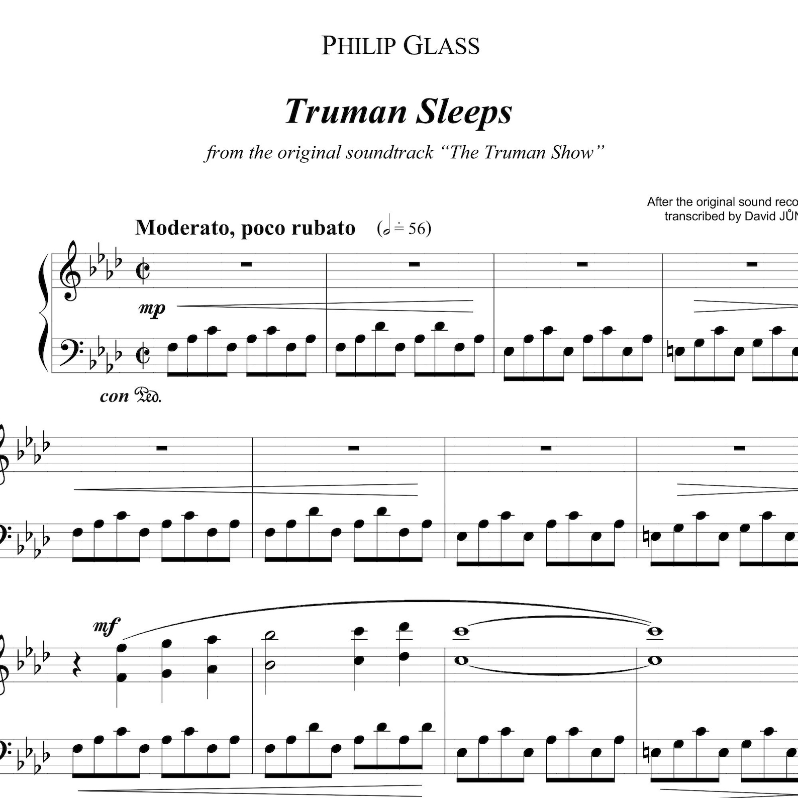 Philip Glass - Truman Sleeps, the Truman Show, Original Motion Picture ...