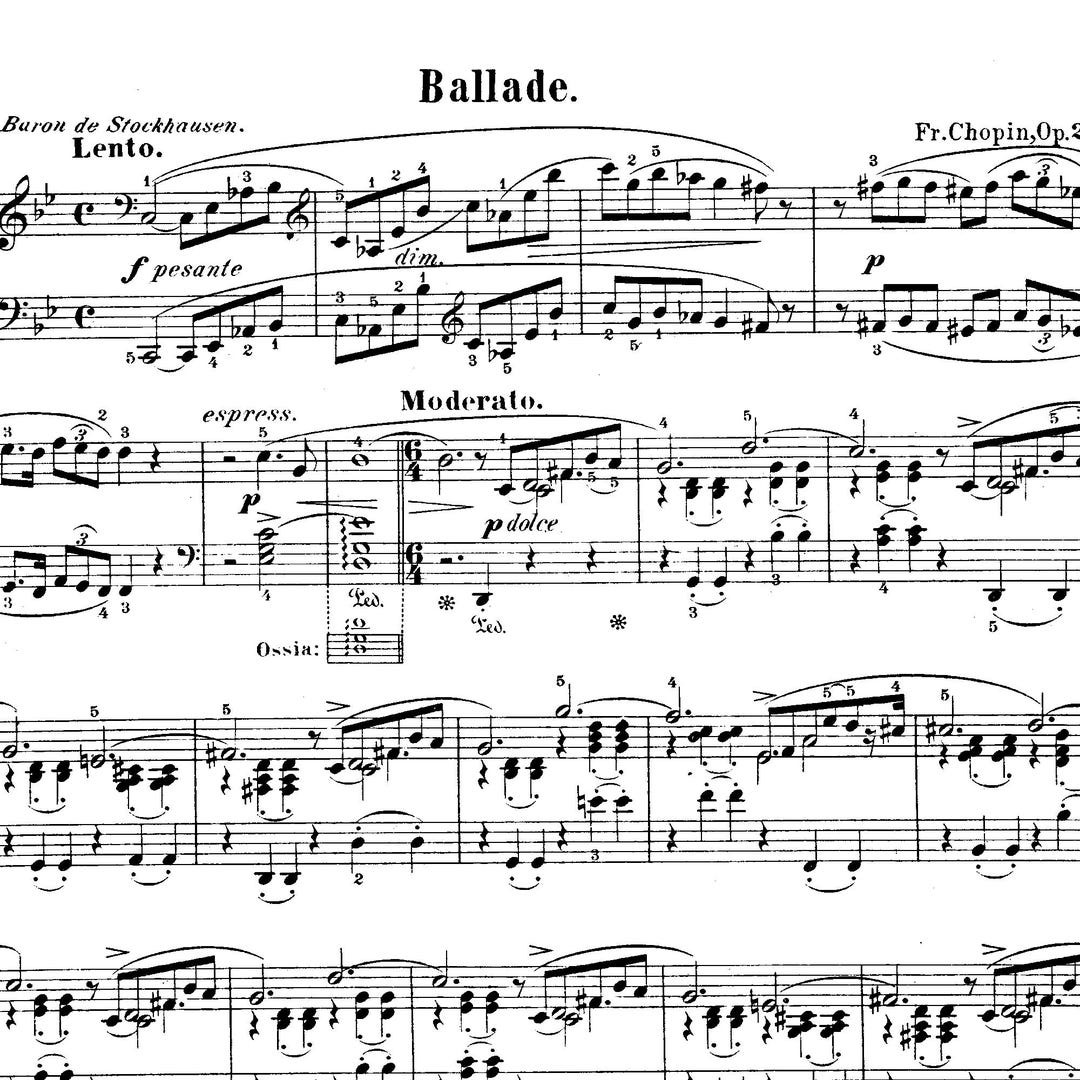 Ballade No. 1 in G Minor, Op. 23, Frédéric Chopin, Classical Music ...