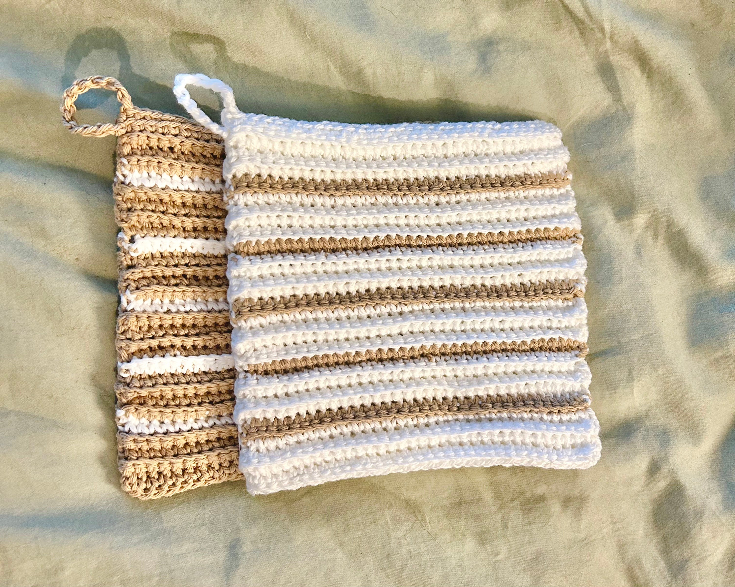 Double Thick Potholder Crochet Pattern | Beginner Friendly DIY Crochet Pattern for Homemade ...