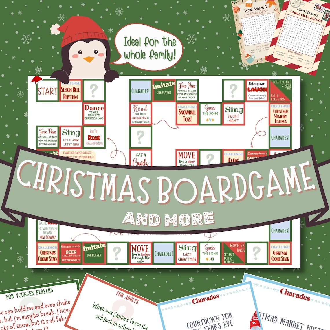 Christmas Boardgame Fun for the Whole Family Unique Challenges ...
