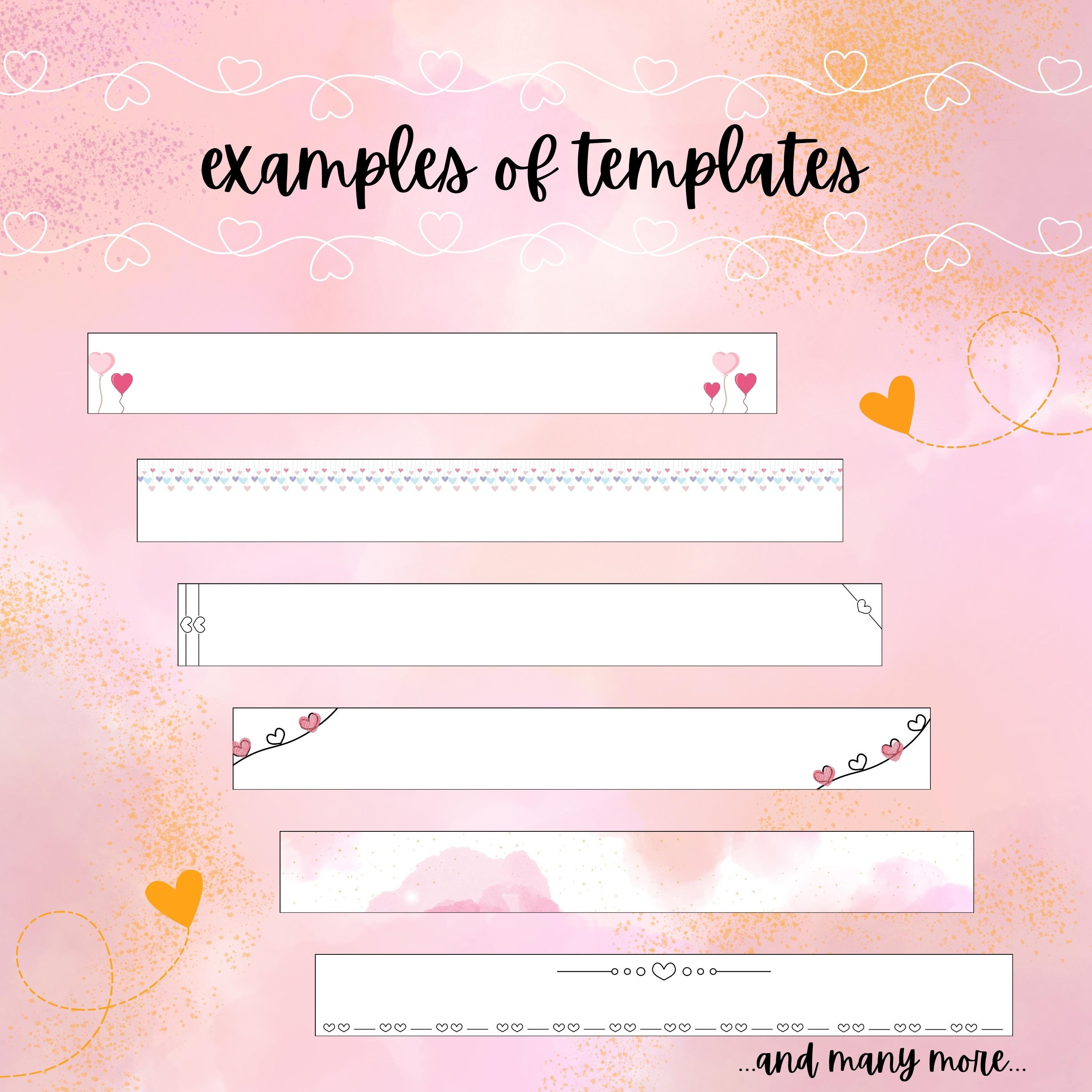 Love Note Templates Cute Anniversary Gift 60 Unique Designs Gift for ...