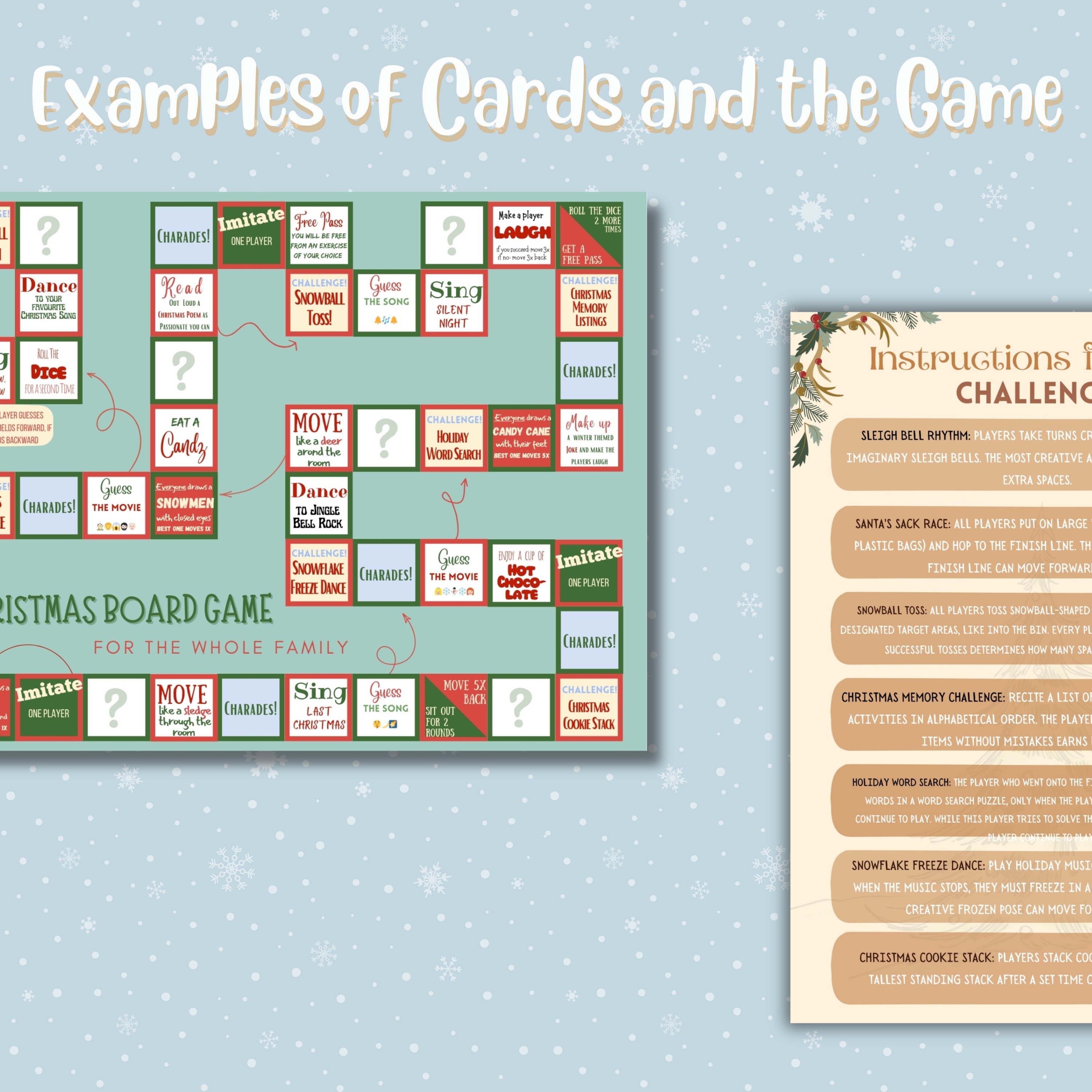 Christmas Boardgame Fun for the Whole Family Unique Challenges ...