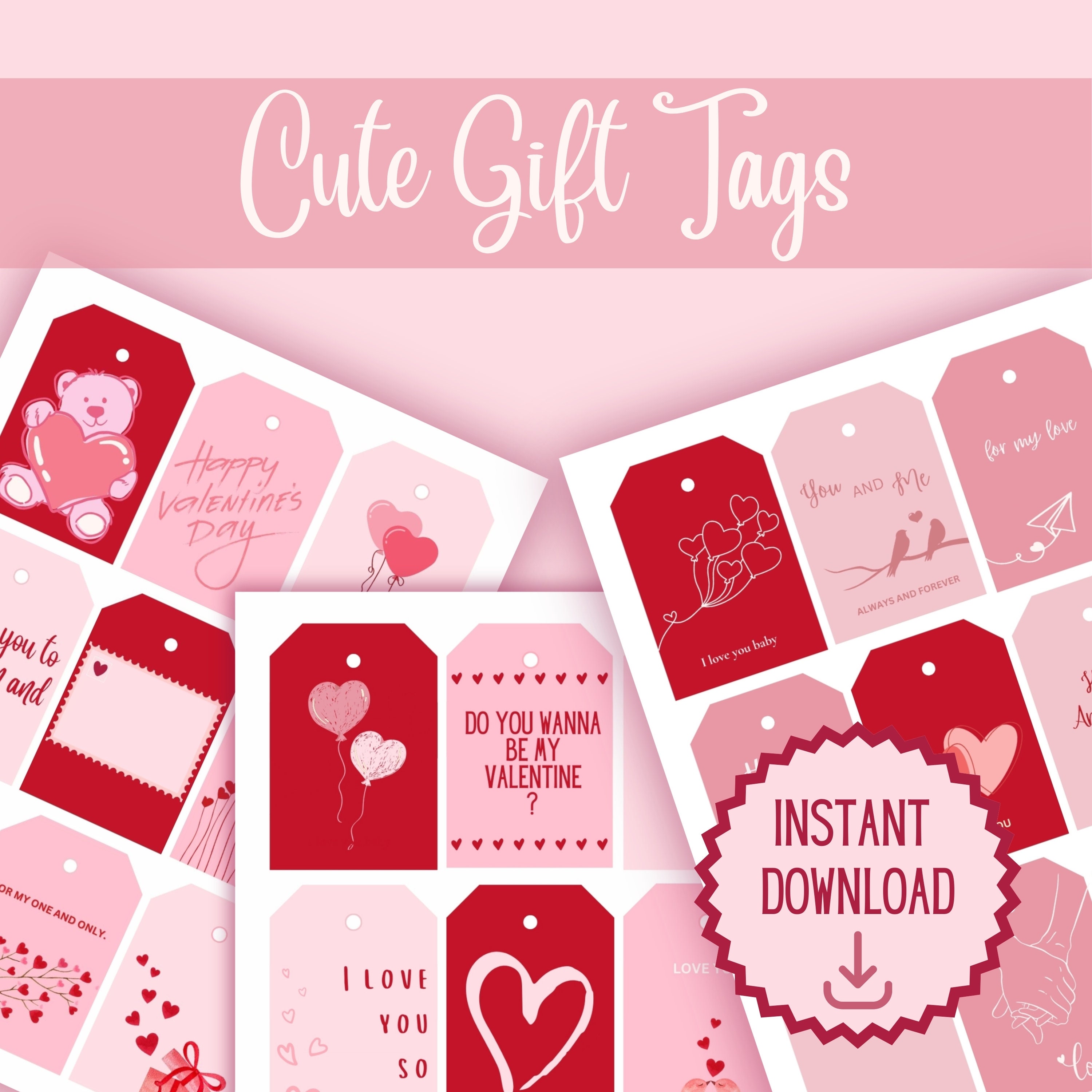 Cute Gift Tags | Printable Gift Tags | Gift Wrapping | Anniversary Gift ...