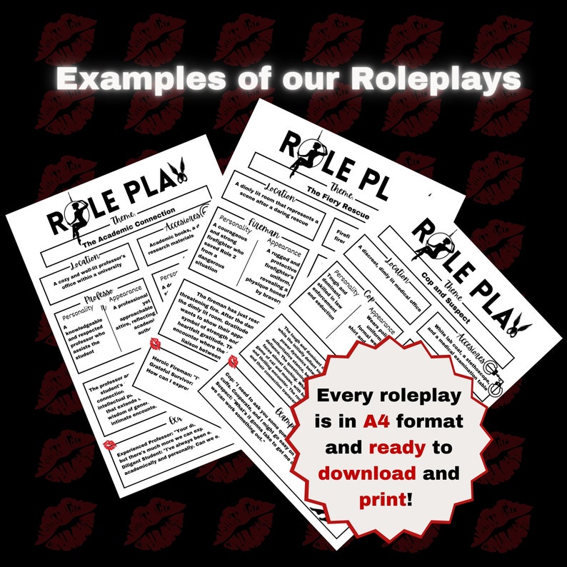 Spicy Role Play Ideas for Couples: 15 Unique Scenarios (digital ...