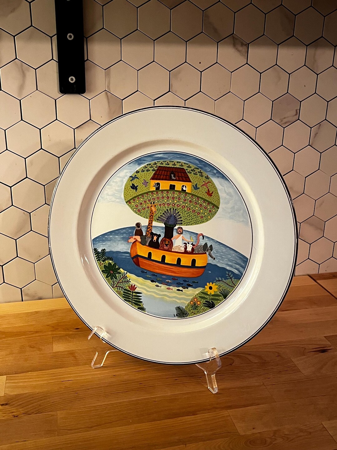 Villeroy & Boch NAIF Noah's Ark Themed Large Serving Plate Platter - Etsy
