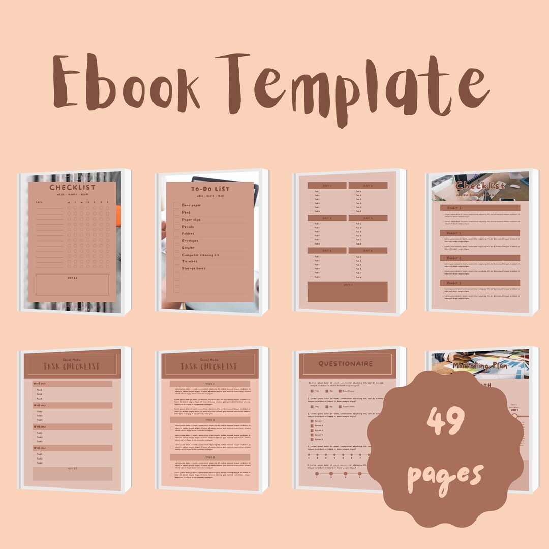 Ebook Template Canva, Ebook Design, Lead Magnet, Course Creator ...