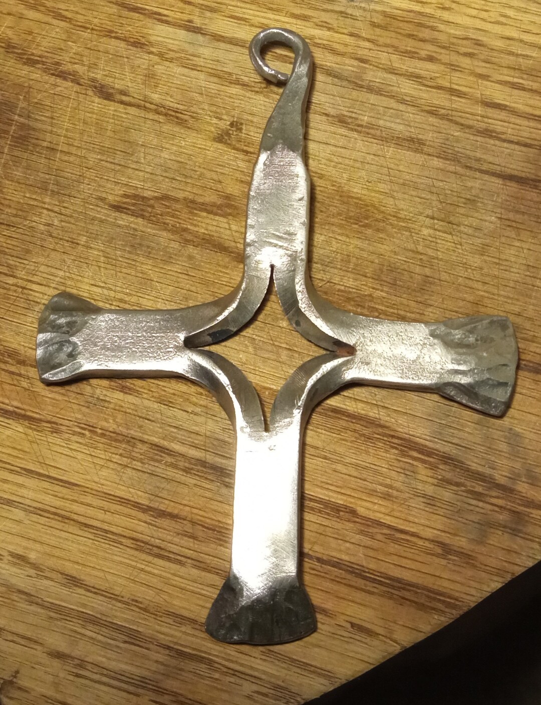 Hand Forged Steel Fredericks Cross: Blacksmith Medieval Crusader Style ...