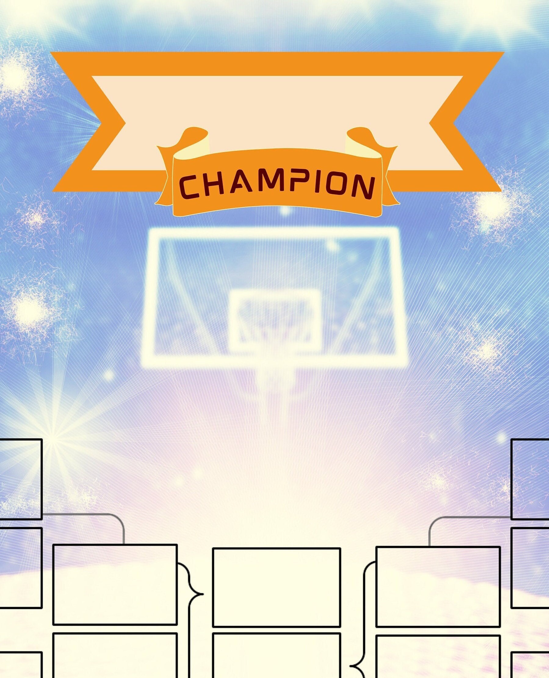 Basketball Bracket Sheet, Printable Sports Bracket, Downloadable ...