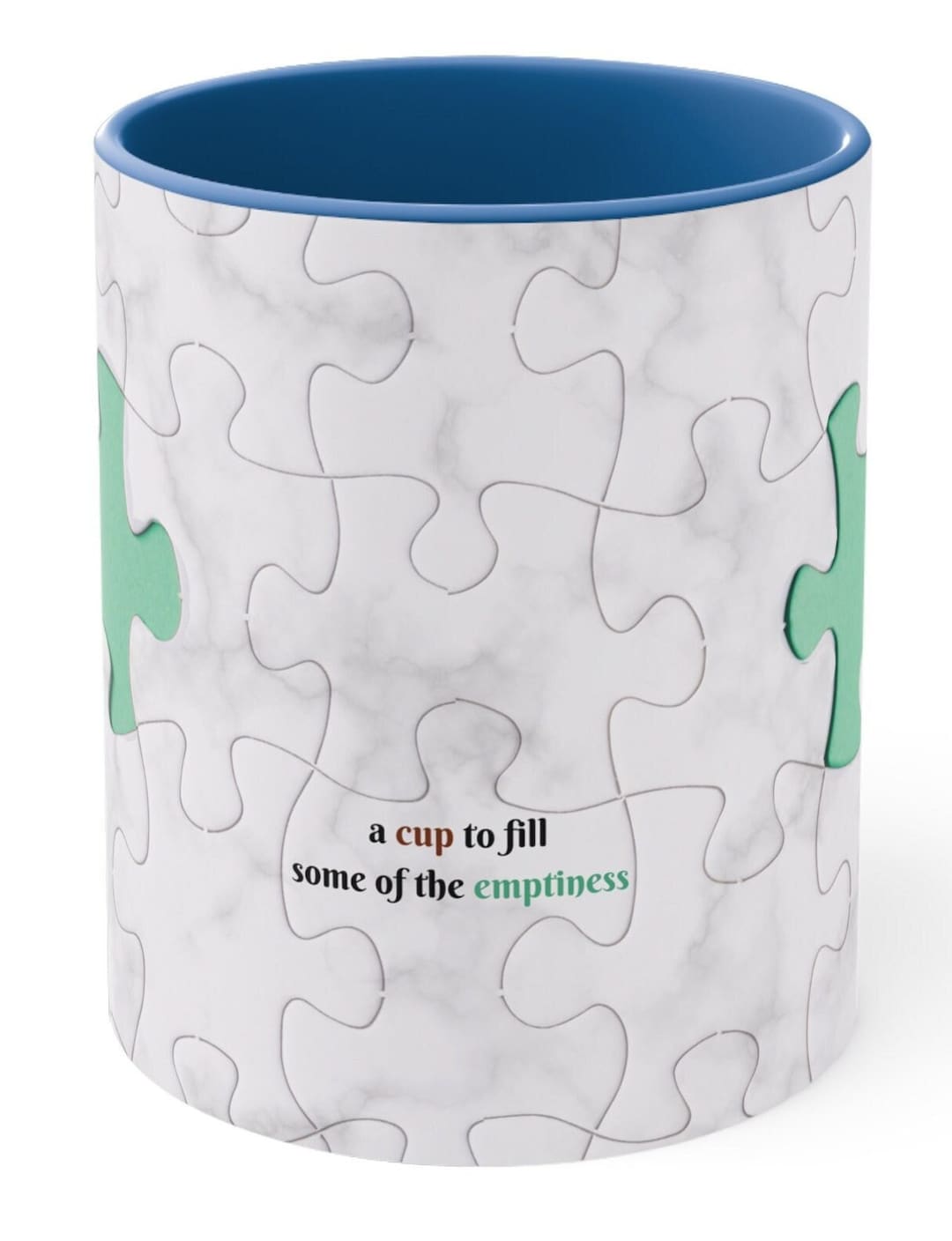 Fill Emptiness Comfort Mug, Breakup Gift, Long Distance Mugful, Pet ...