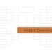 Blank Printable Bracket Sheet, Sports Bracket, Downloadable Tournament ...