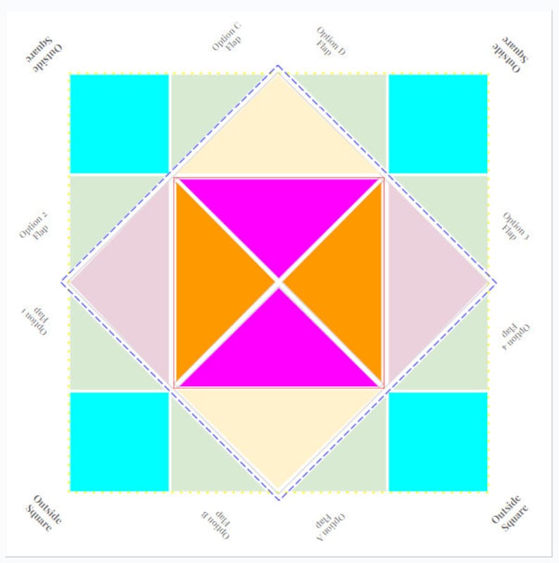 Paper Fortune Teller Template / Printable Fortune Teller Kit / Origami ...