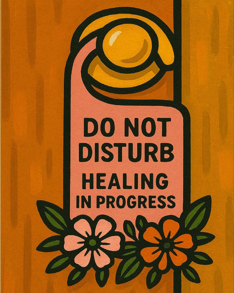 Self Care Sign for Women Printable|healing in Progress| Instant ...