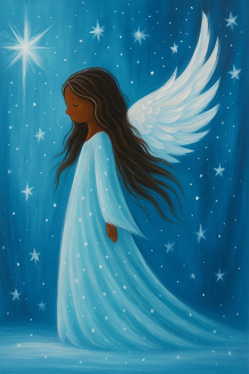 Winter Angel DIY Paint Party Printable| PNG Digital Download - Etsy