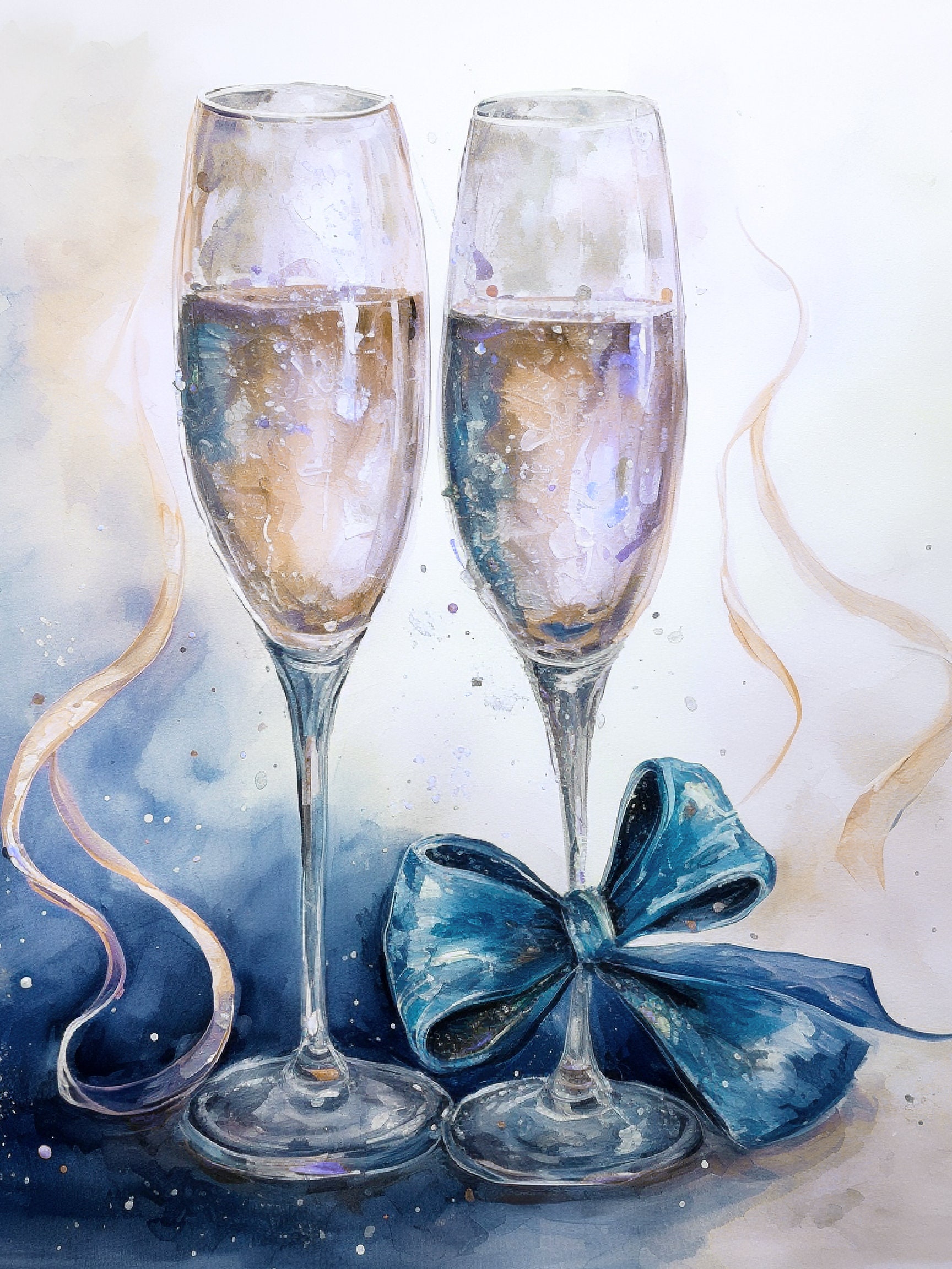 Let's Toast, DIY Paint Printable, Pre Drawn Canvas, Instant Download ...