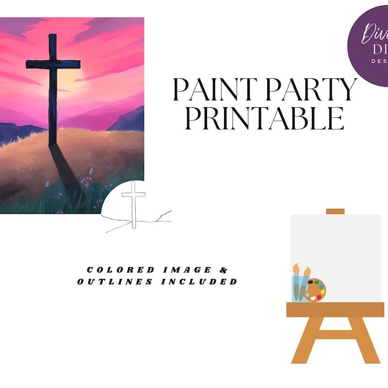 Sip and Paint Christian Canvas - Etsy