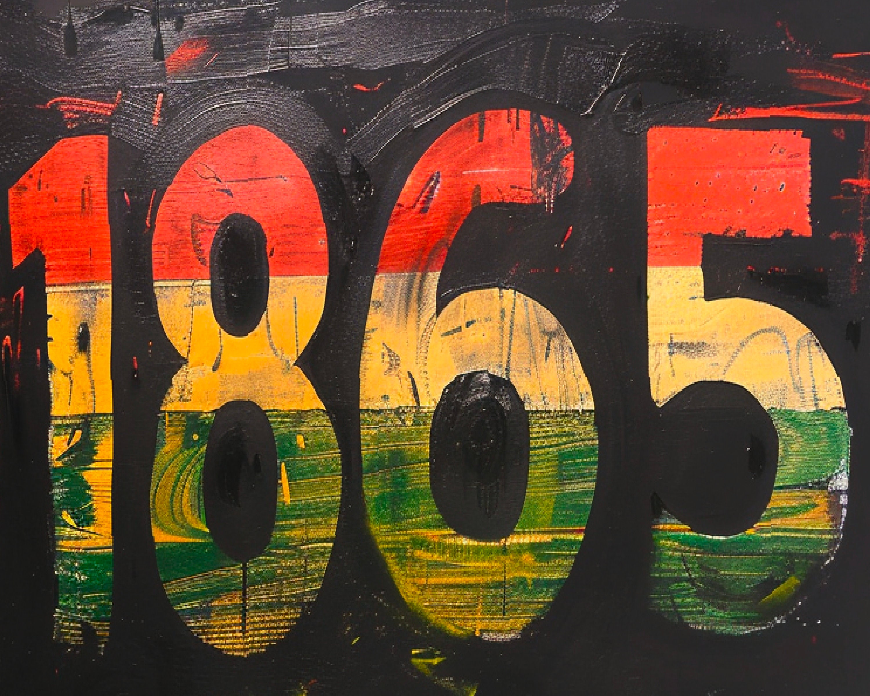 DIY Juneteenth Paint Party Printable, Pre-drawn Cute 1865, Instant ...