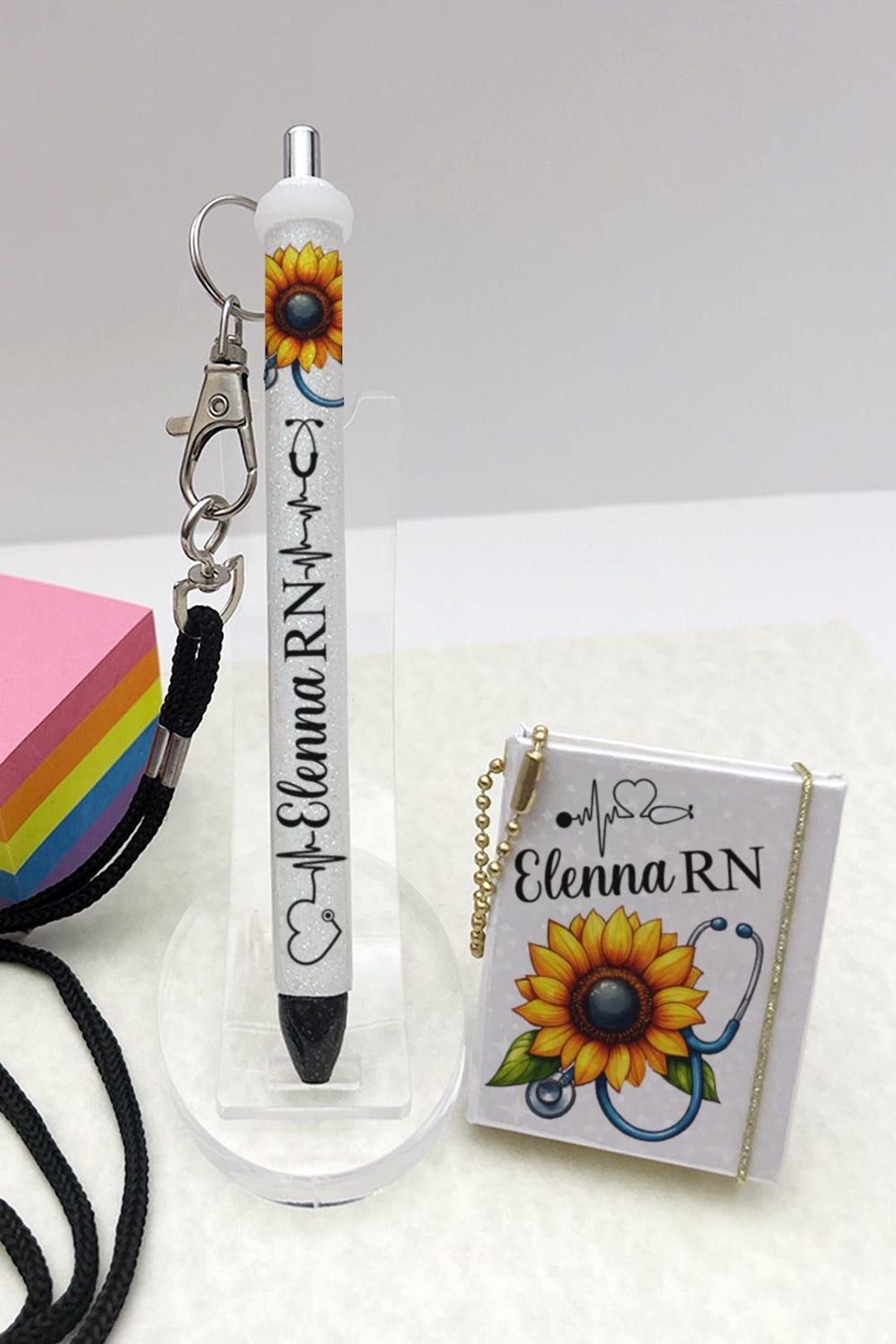 Personalized Glitter Gel Pen | Handmade Nurse Gift - Etsy