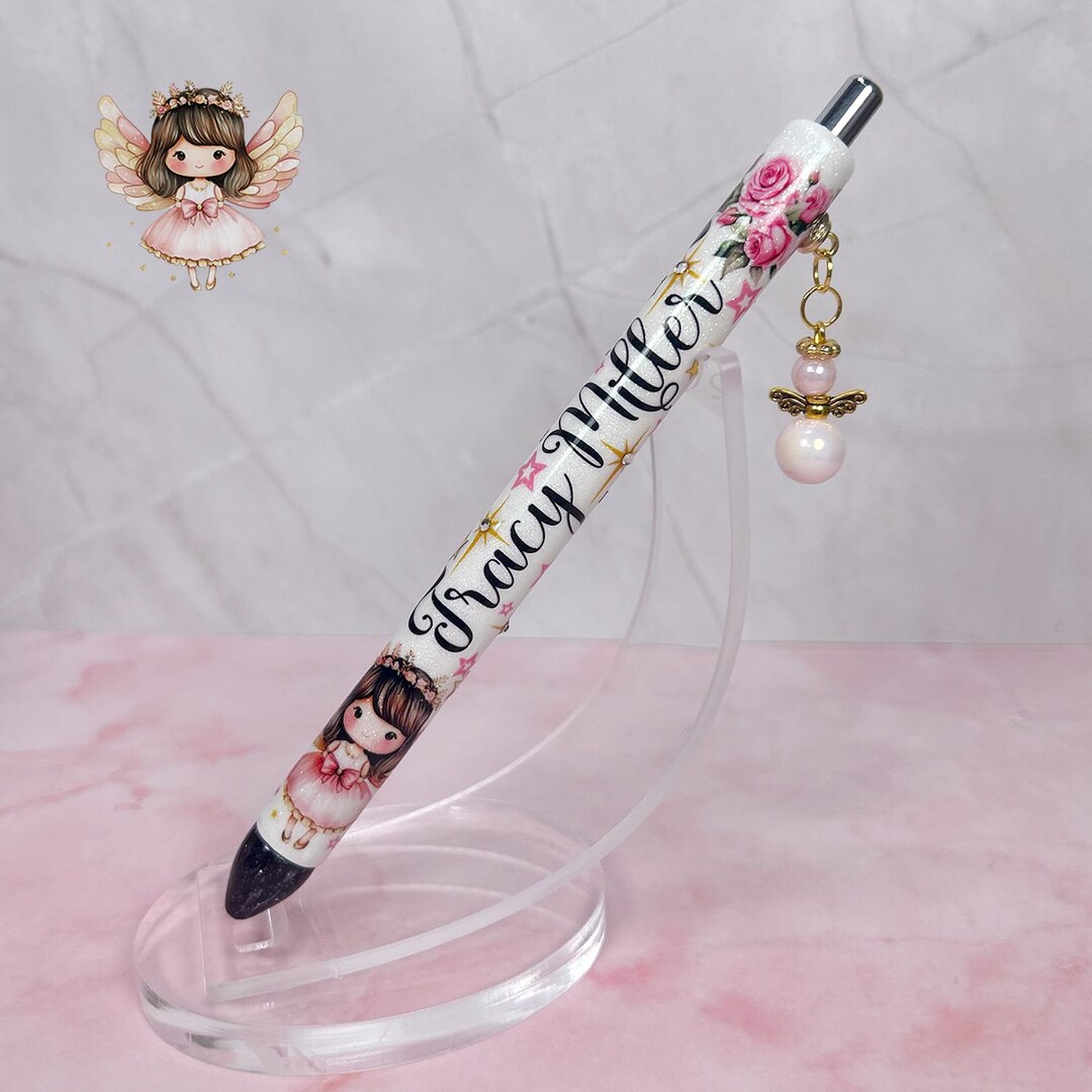 Personalized Pen | Pen With Angel Design and Inspirational Quote ...