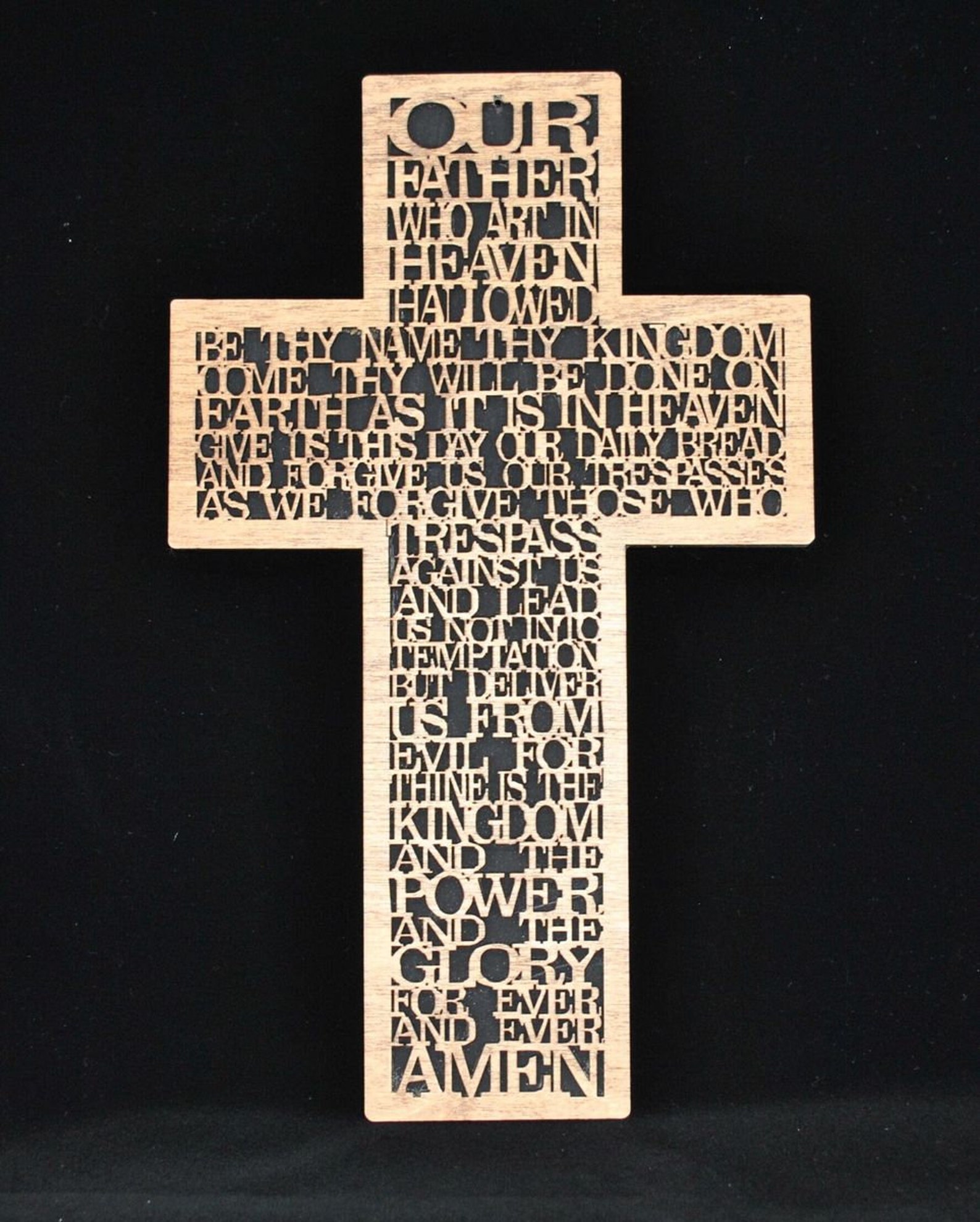Lord's Prayer Cross 11 X 17.5 In., Wall Art, Religious Symbol, - Etsy