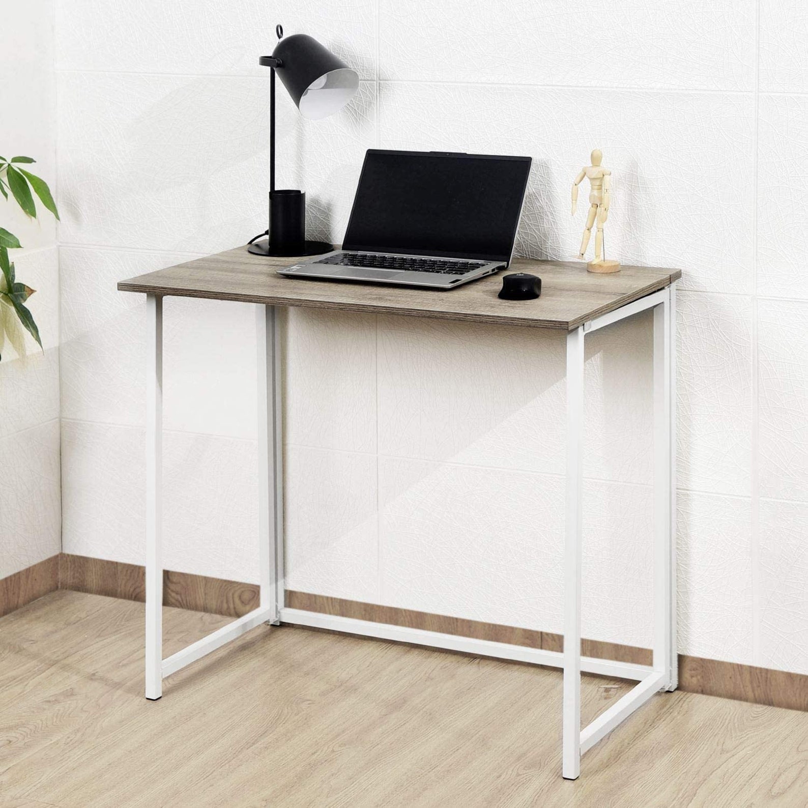 Folding Desk Table in White Powder Coating 80 X 45 X 74cm - Etsy