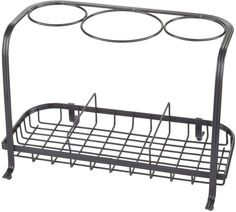 Freestanding Hair Dryer & Straighteners Holder Storage Stand Cable Tidy ...