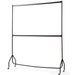5ft Long X 7ft Two Tier Heavy Duty Clothes Rail Garment Hanging Rack in ...