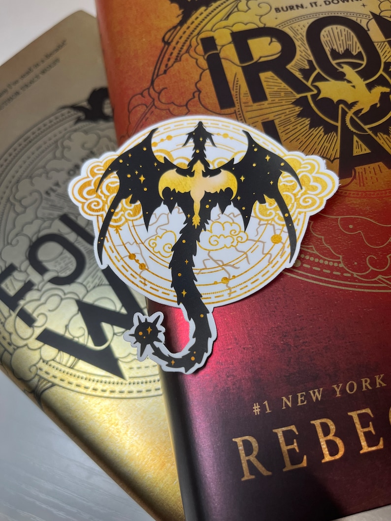 Fourth Wing Glossy Sticker - Etsy