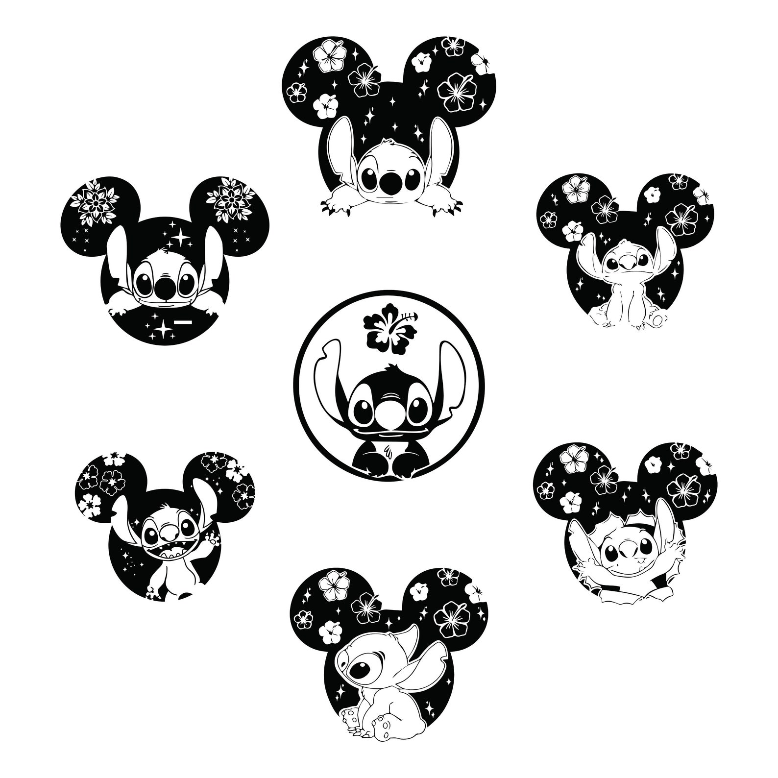 Stitch Ears Svg, Stitch Svg, Lilo & Stitch Svg,mouse Head Svg, Lilo and ...